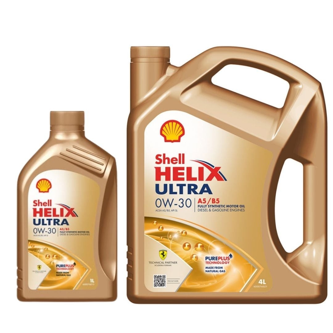 SHELL HELIX ULTRA A5/B5 0W-30 5L - ZESTAW 4+1L > SHELL